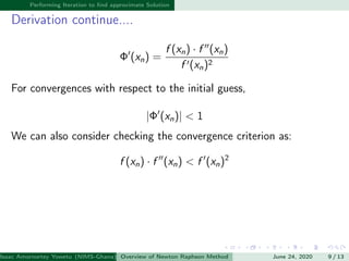 Newton Raphson iterative Method | PDF