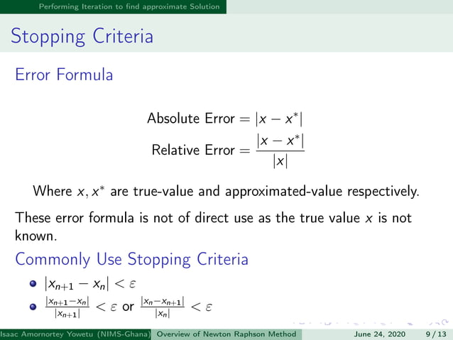 Newton Raphson iterative Method | PDF | Physics | Science