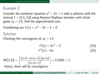 Newton Raphson iterative Method | PDF