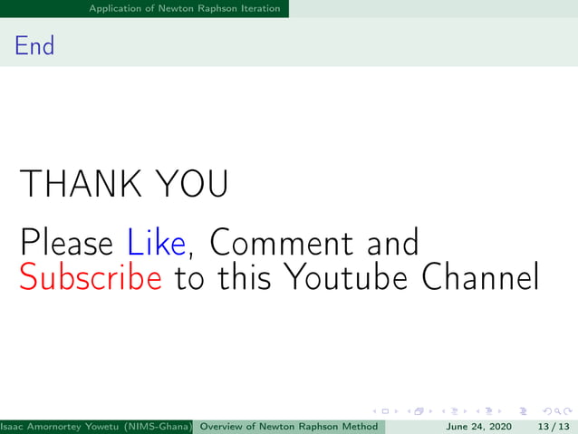 Newton Raphson iterative Method | PDF | Physics | Science