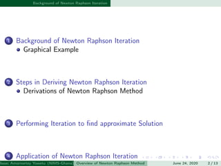 Newton Raphson iterative Method | PDF