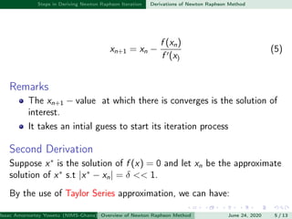 Newton Raphson iterative Method | PDF