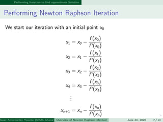 Newton Raphson iterative Method | PDF