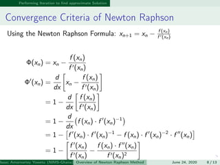 Newton Raphson iterative Method | PDF | Physics | Science