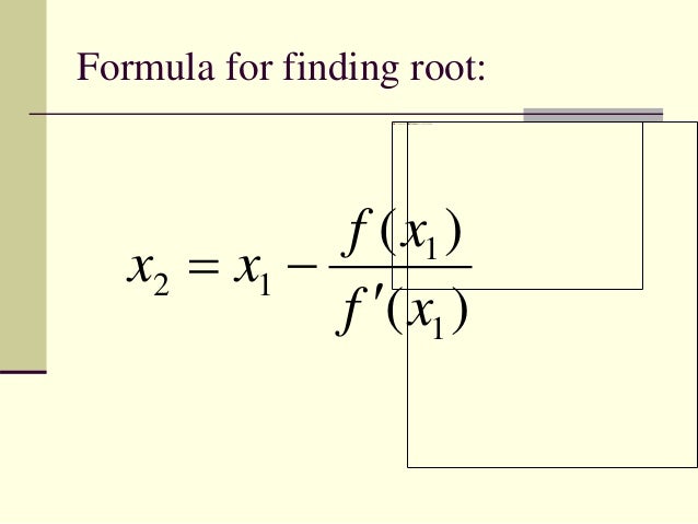 Newton raphson method - bellstorm