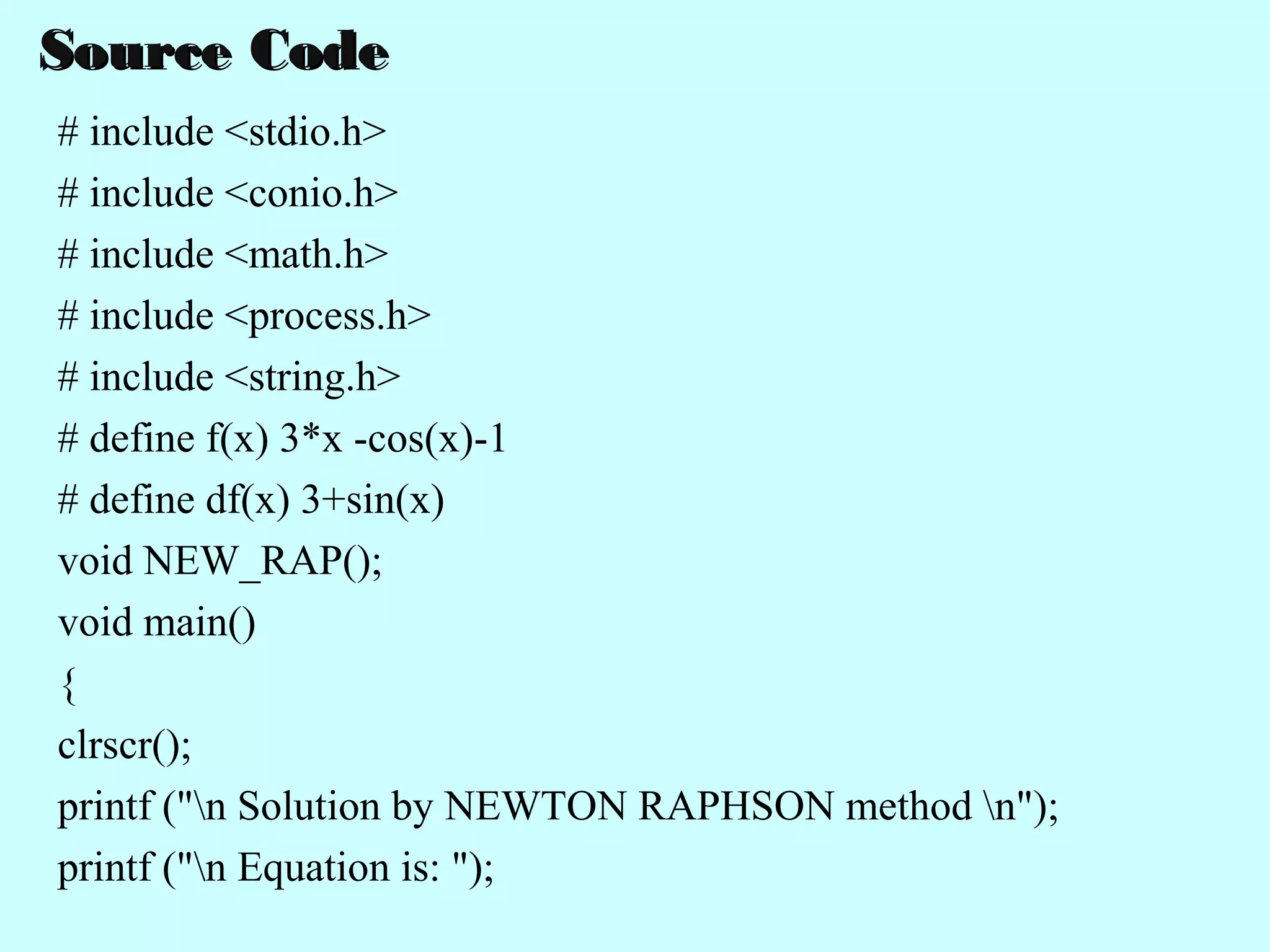 Newton raphson method | PPT