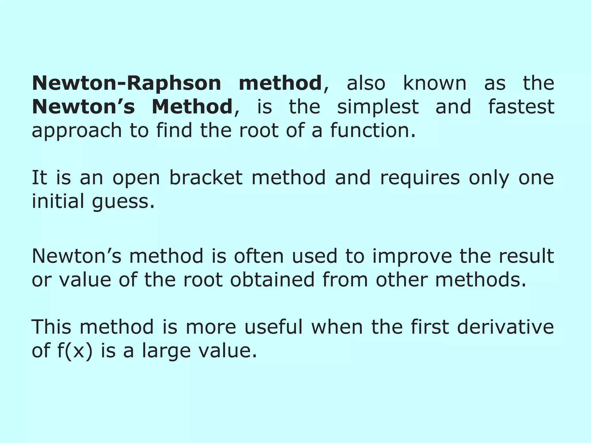Newton raphson method | PPT