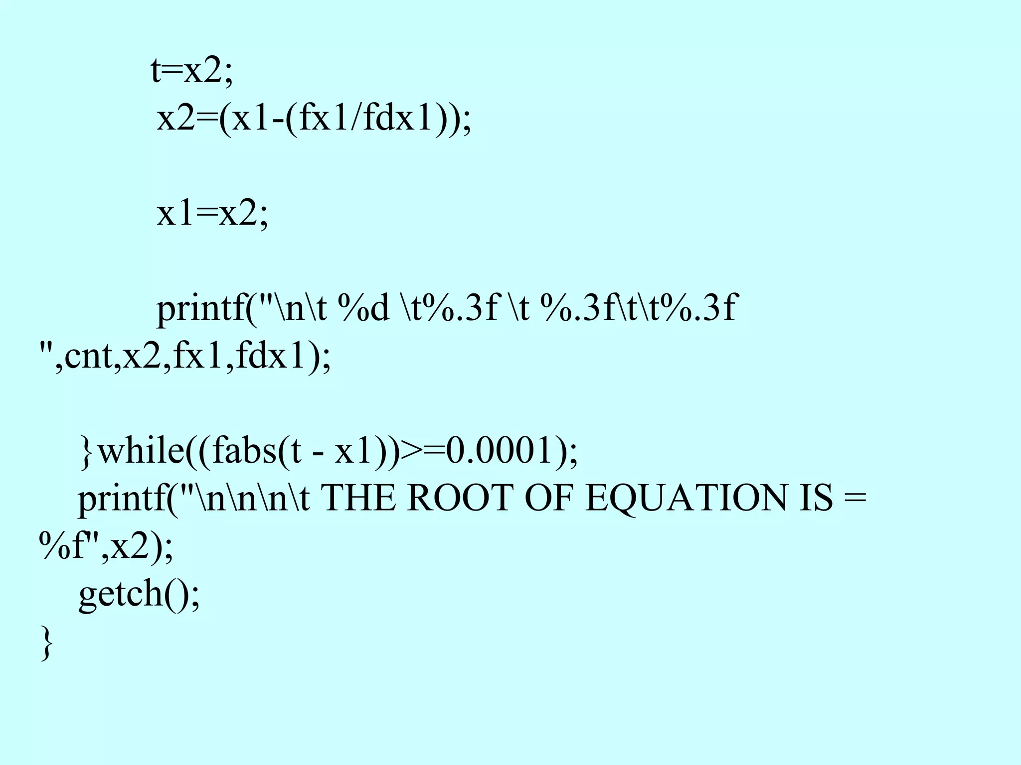 Newton raphson method | PPT
