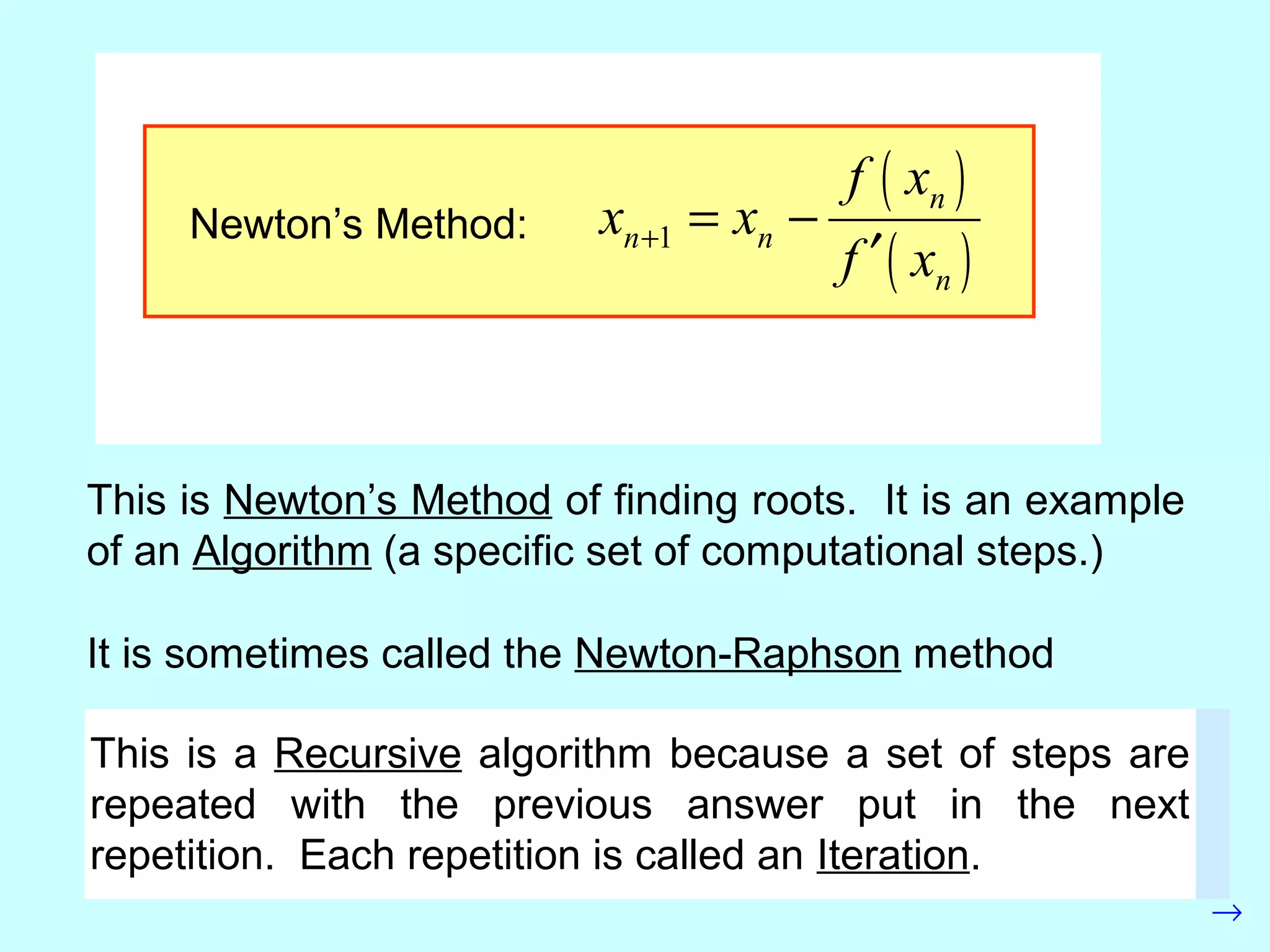 Newton raphson method | PPT