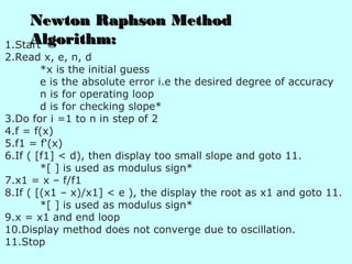 Newton raphson method | PPT