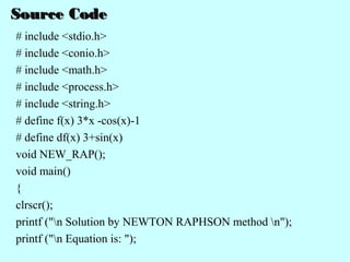 Newton raphson method | PPT