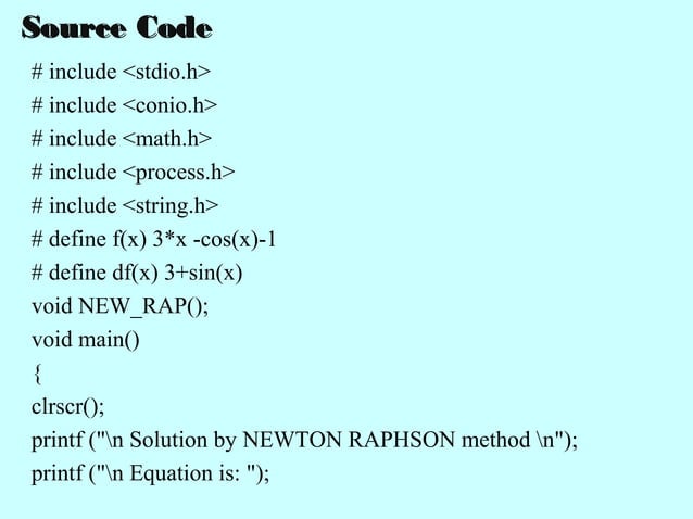 Newton raphson method | PPT