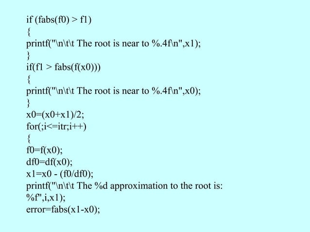 Newton raphson method | PPT
