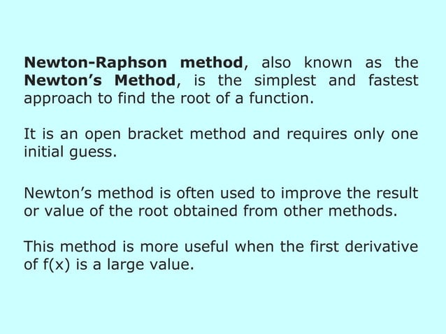 Newton raphson method | PPT