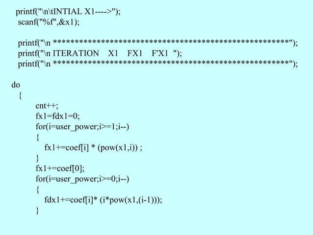Newton raphson method | PPT