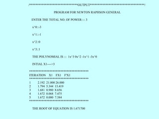Newton raphson method | PPT