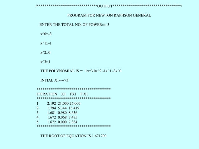 Newton raphson method | PPT