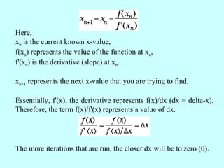 Newton raphson method | PPT