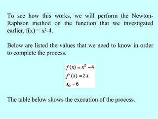 Newton raphson method | PPT