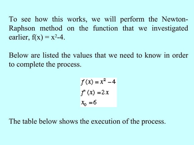 Newton raphson method | PPT
