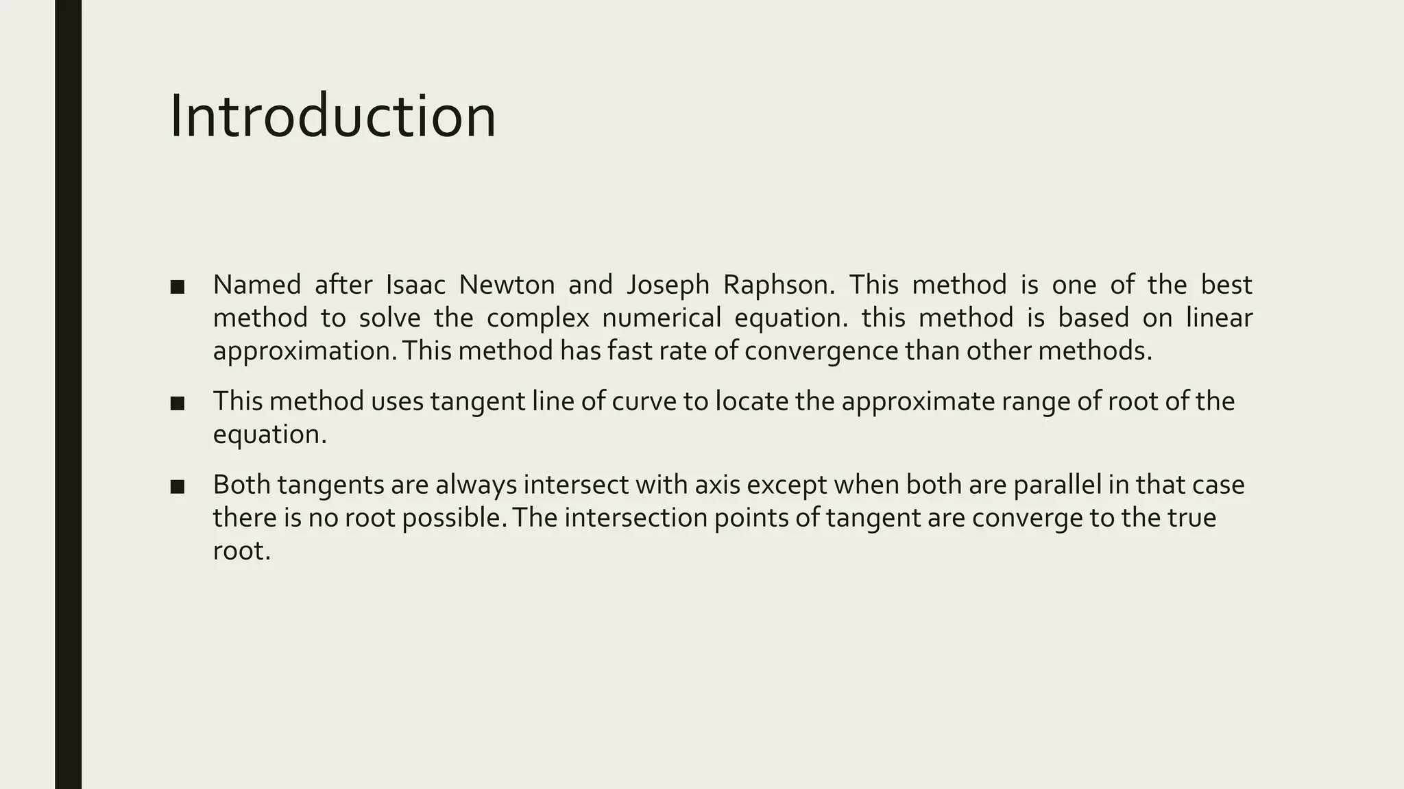 Newton raphson method | PPTX | Physics | Science