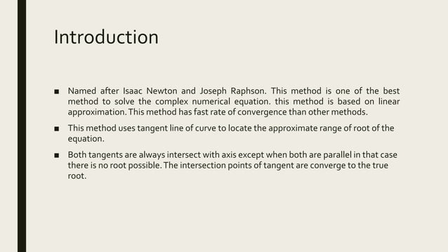 Newton raphson method | PPTX | Physics | Science