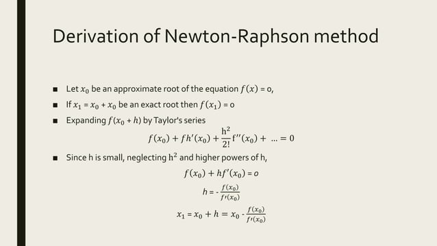 Newton raphson method | PPTX | Physics | Science