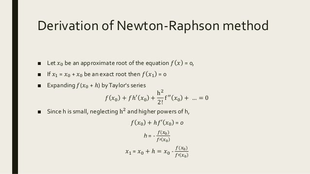 Newton raphson method
