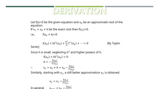 Newton raphson method | PPTX