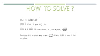 Newton raphson method | PPTX