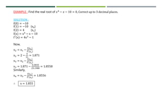 Newton raphson method | PPTX
