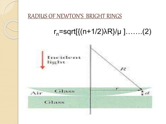 Newton rings | PPTX | Physics | Science