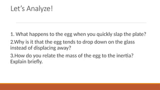 Newtons First Law of Motion by sir isaac newton | PPTX