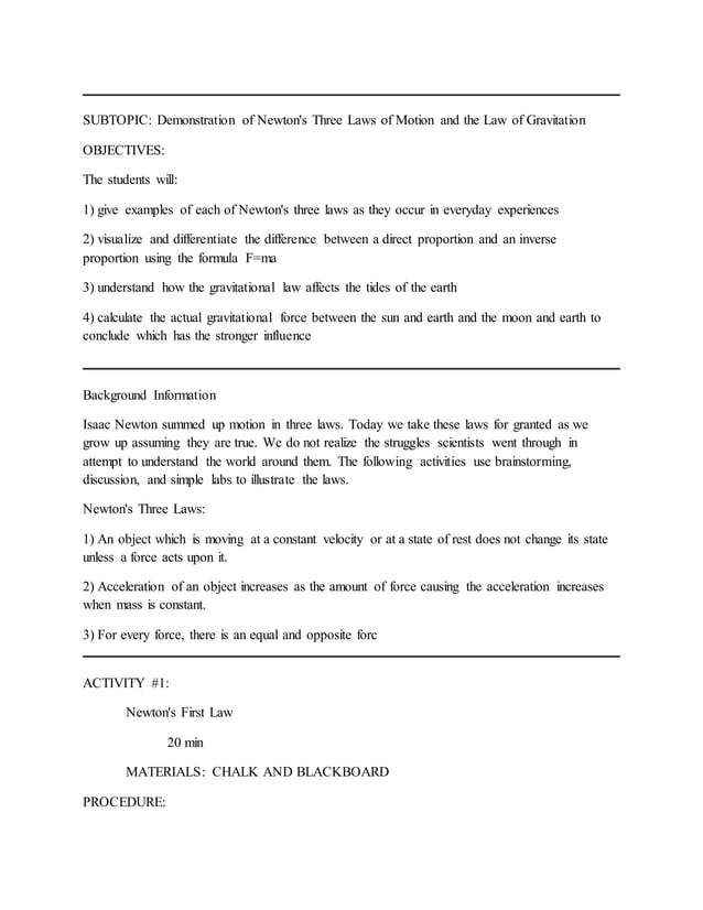 Newtons law-lesson-plan | DOCX