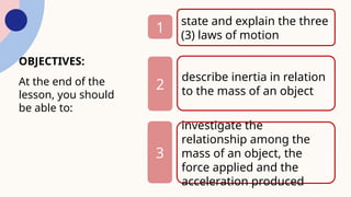 NEWTONS-LAWS-OF-MOTION PHYSICS GRADE 8 ppt | PPTX