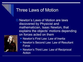 Newton’s Laws Of Motion | PPT