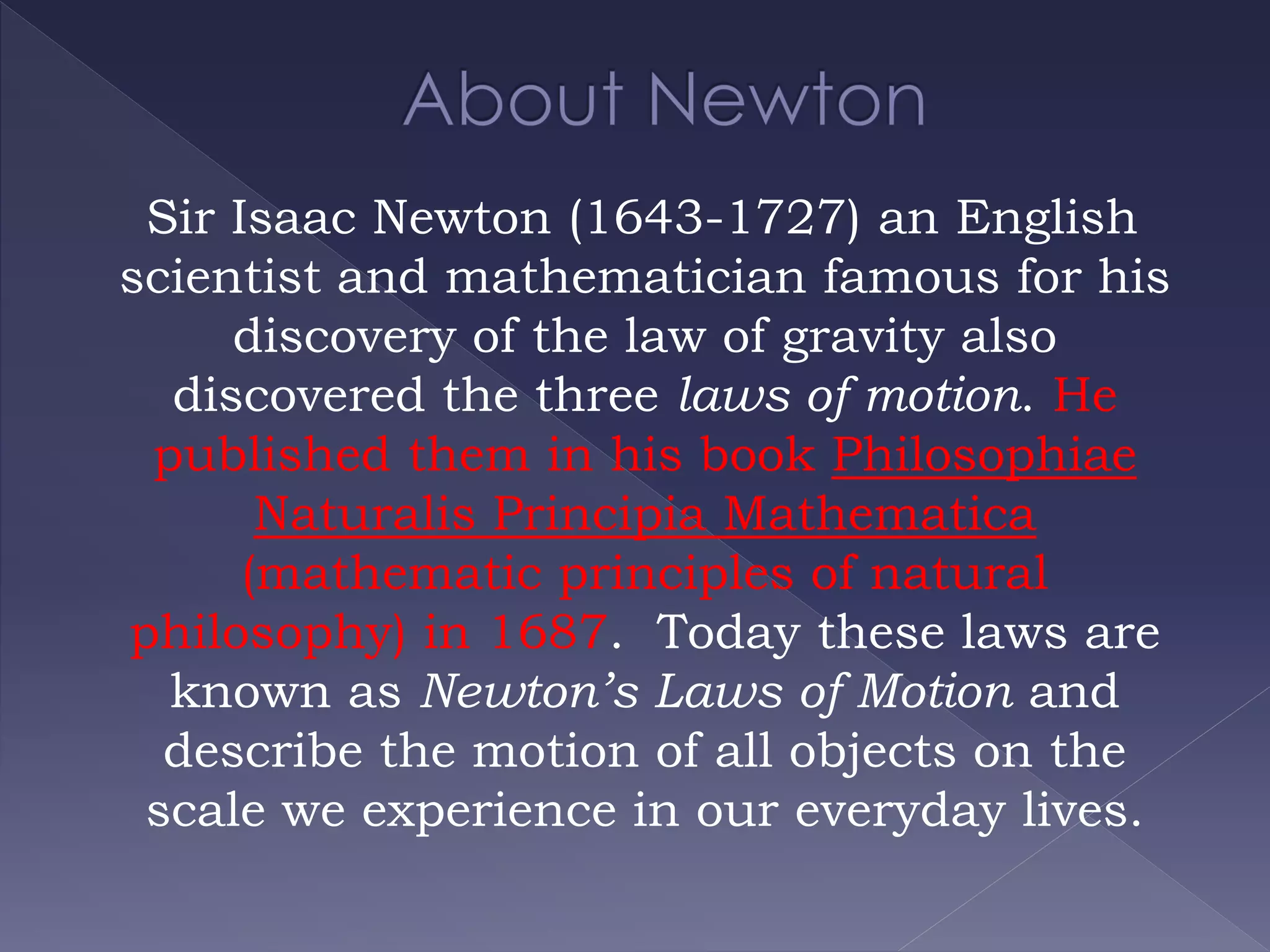 Newton's 1st law of motion ~by A.S.Khan