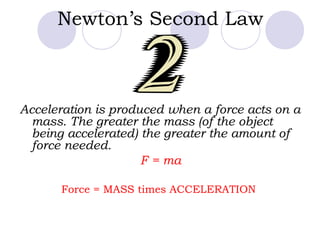 Newtons 2nd law of motion[1] | PPT