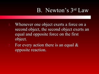 Newton’s 3rd law of motion | PPT