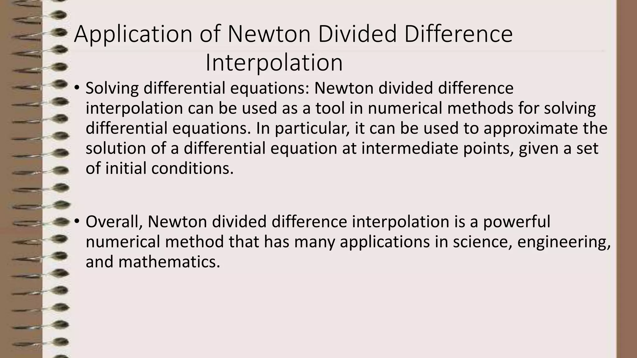 Newton’s Divided Difference Interpolation 18.pptx