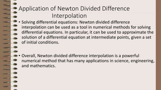 Newton’s Divided Difference Interpolation 18.pptx