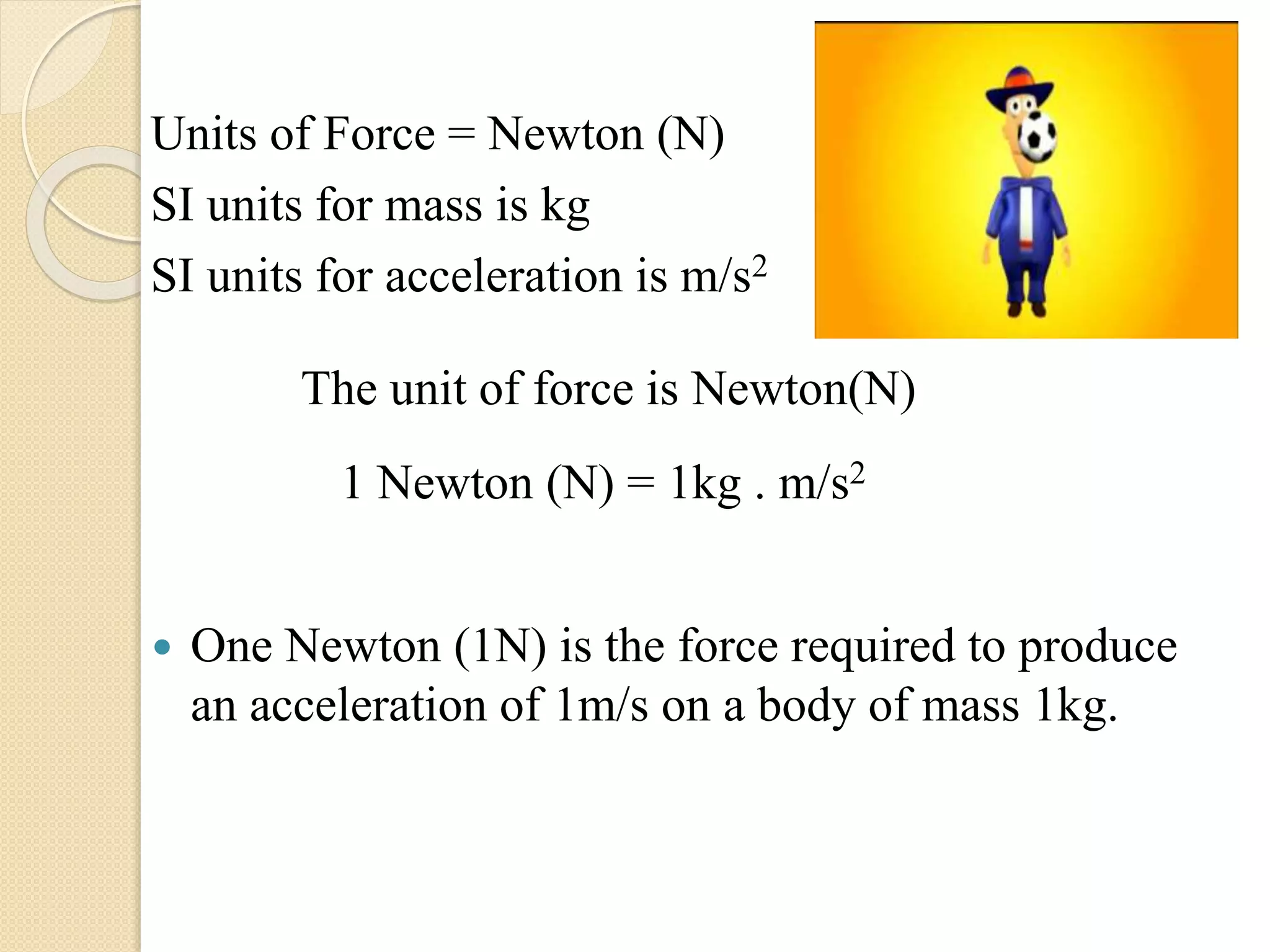 Newton's second law of motion | PPTX