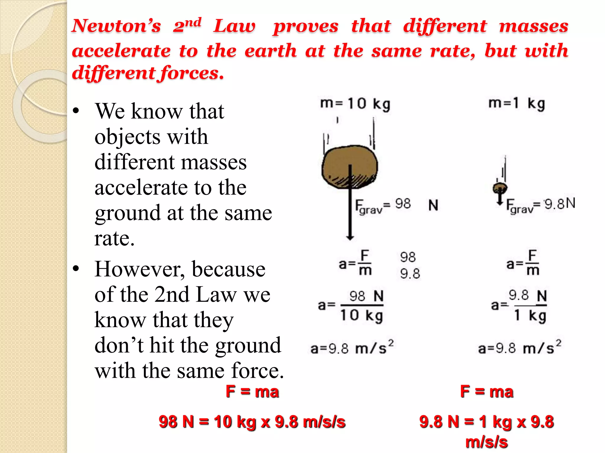 Newton's second law of motion | PPTX