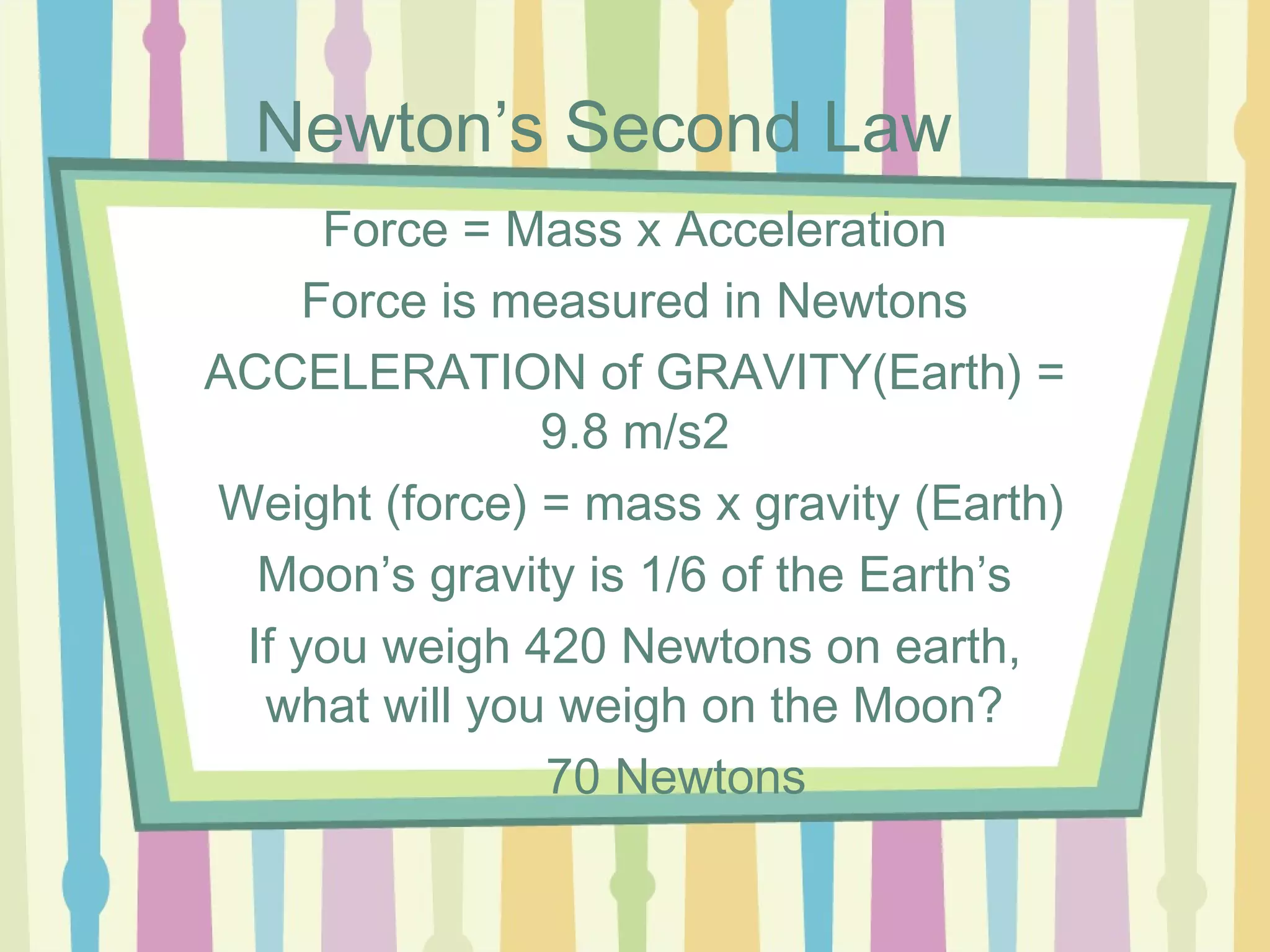 Newton’s first law of motion | PPT