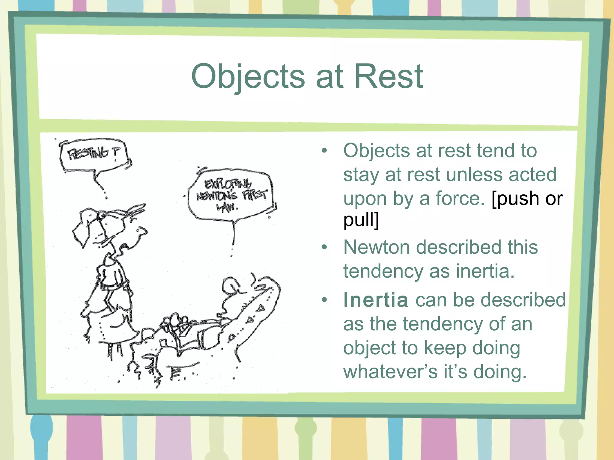 Newton’s first law of motion | PPT