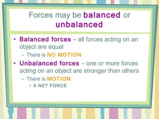 Newton’s first law of motion | PPT