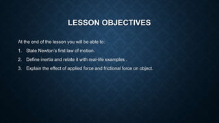 Newton's First Law of Motion.pptx