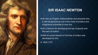 Newton's First Law of Motion.pptx