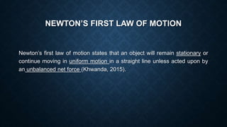 Newton's First Law of Motion.pptx