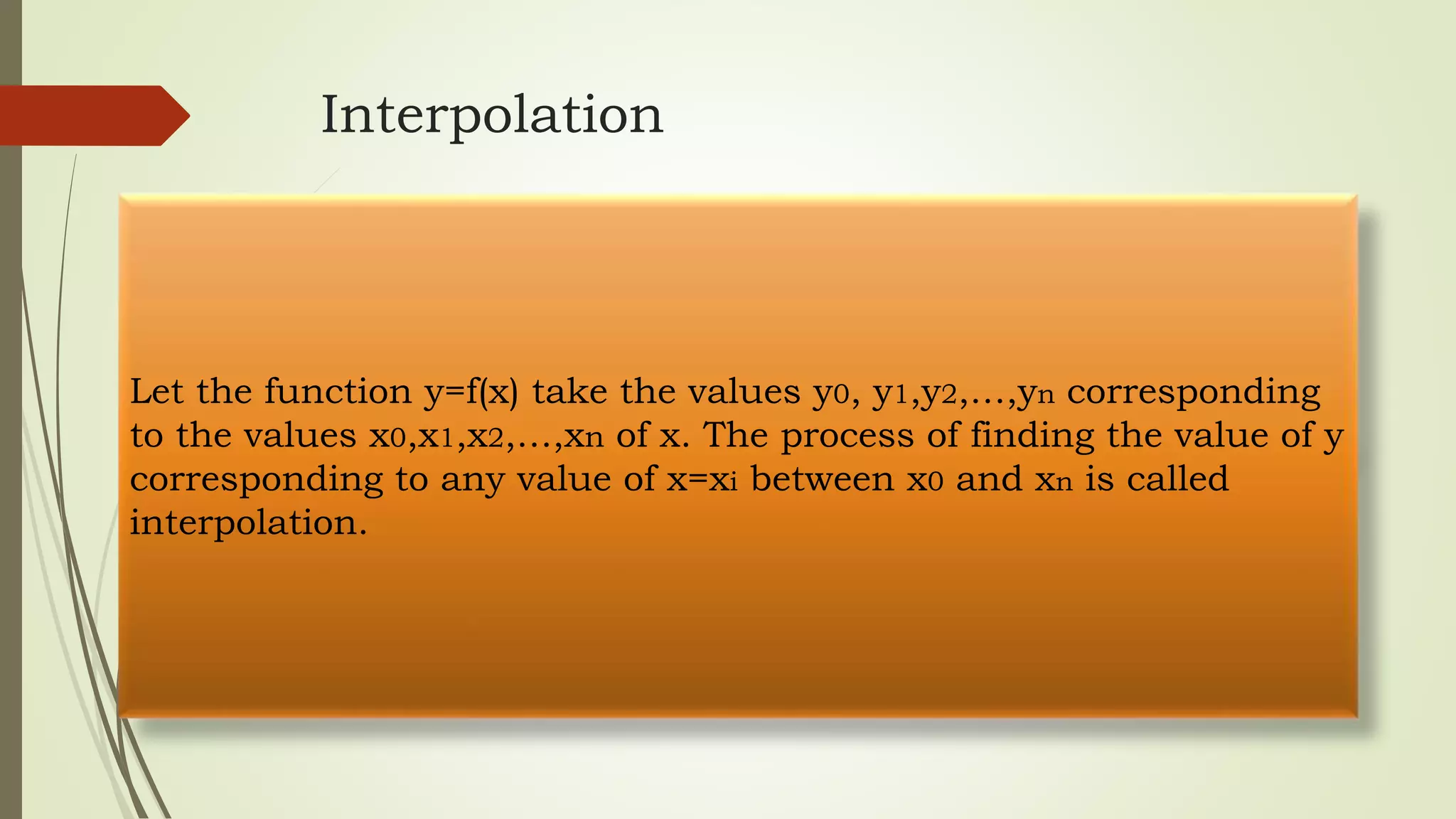Newton's forward & backward interpolation | PPTX